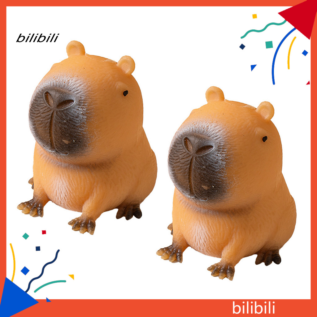 BIL Capybara Squeeze Toy Children Capybara Toy 2pcs Cute Capybara ...