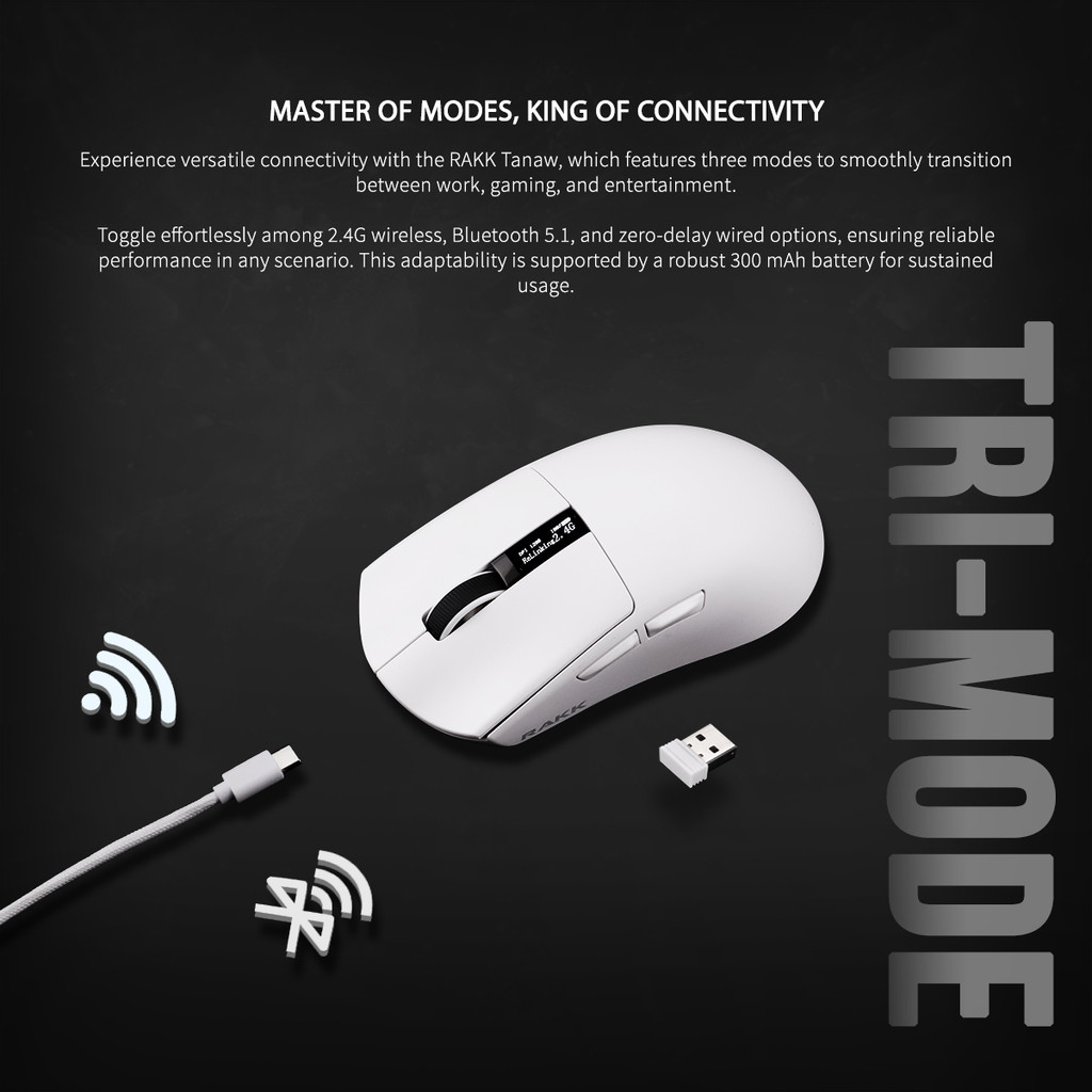 EasyPC | RAKK TANAW | TANAW 4K Polling Trimode PMW3395 Huano 80M OLED ...