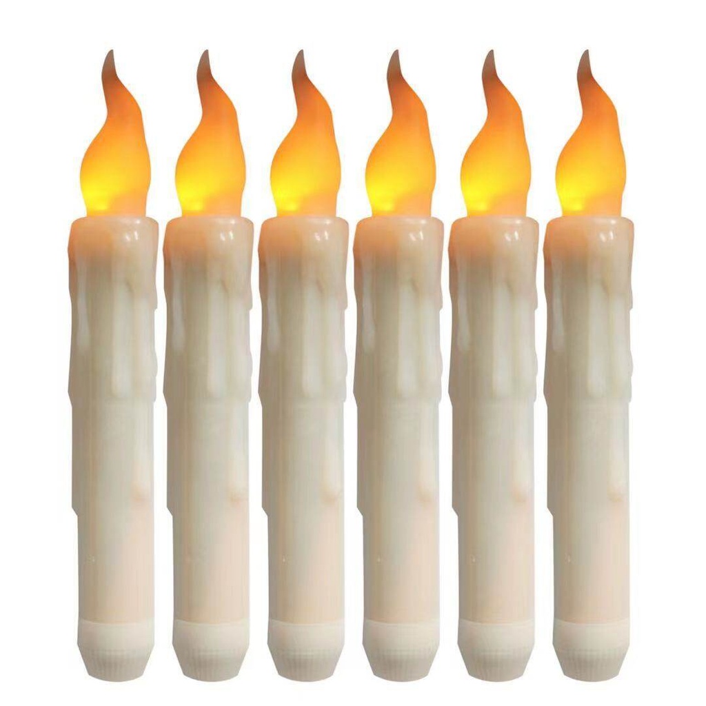 PP+New 17cm Electric Flameless Long Candle Light LED Taper Tealight for ...