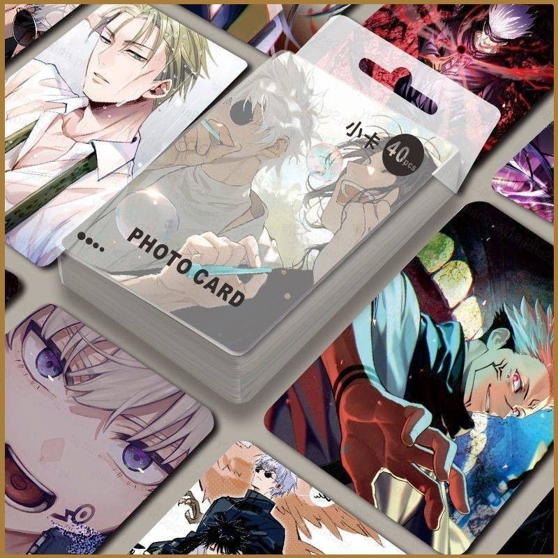 40pcs/set Laser card Jujutsu Kaisen lomo card Satoru Gojo Itadori Yuji ...