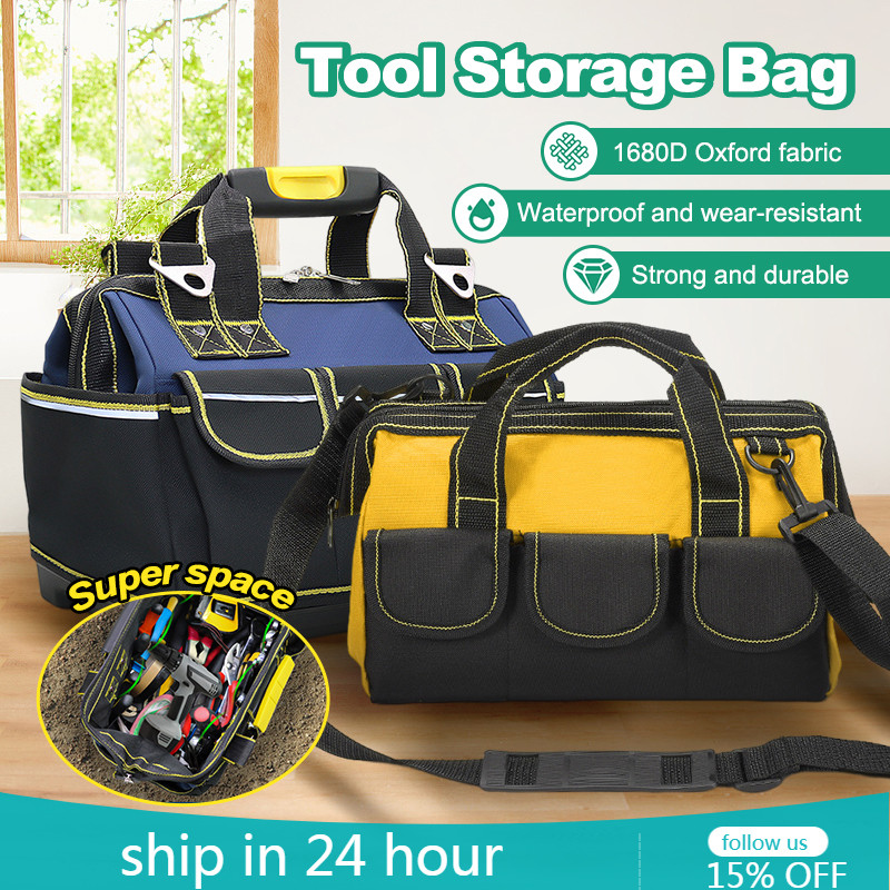 16inch Tool Bag Wood Electrician Special Storage Bag Multi-function ...