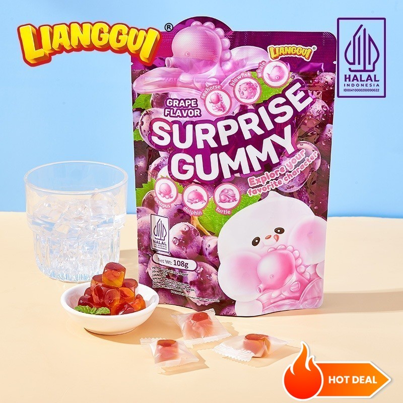 Lianggui HALAL Mango Flavored Candy Grape and Strawberry Fudge Mango ...