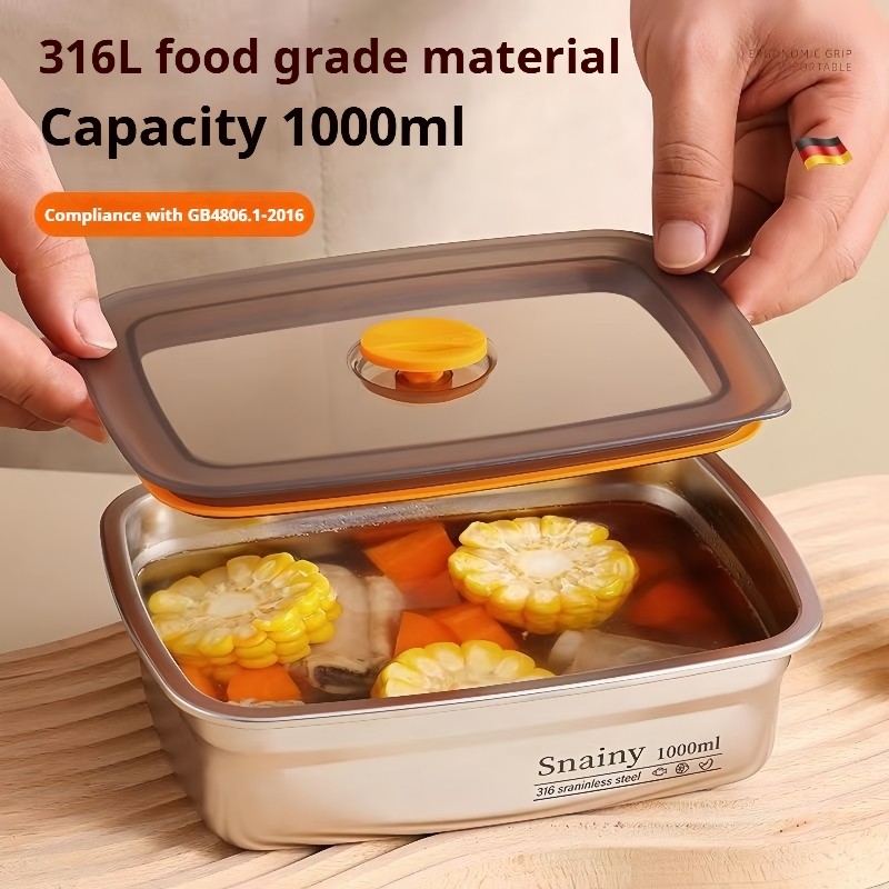 SUS 316 Stainless Steel Lunch Box Vacuum Antibacterial Food Container ...