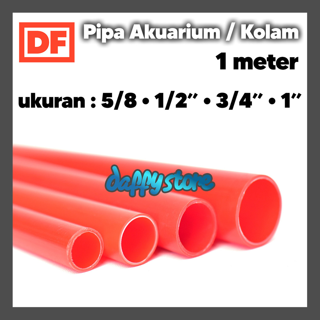 Df pipe 1 meter size 5/8 • 1/2" • 3/4" • 1" inch aquarium pond pipe ...