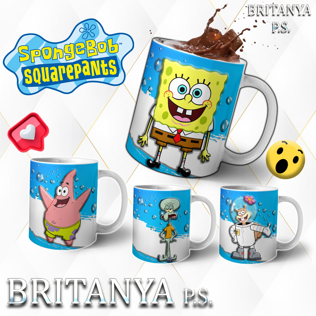 SPONGEBOB SQUAREPANTS MUG DESIGN | Shopee Philippines