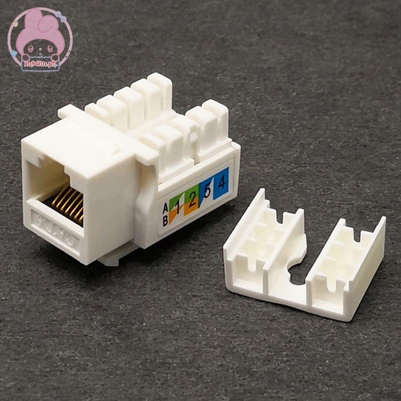 Xo94itn 5Pcs CAT6 RJ45 110 Punch Down Keystone Computer Module Network ...