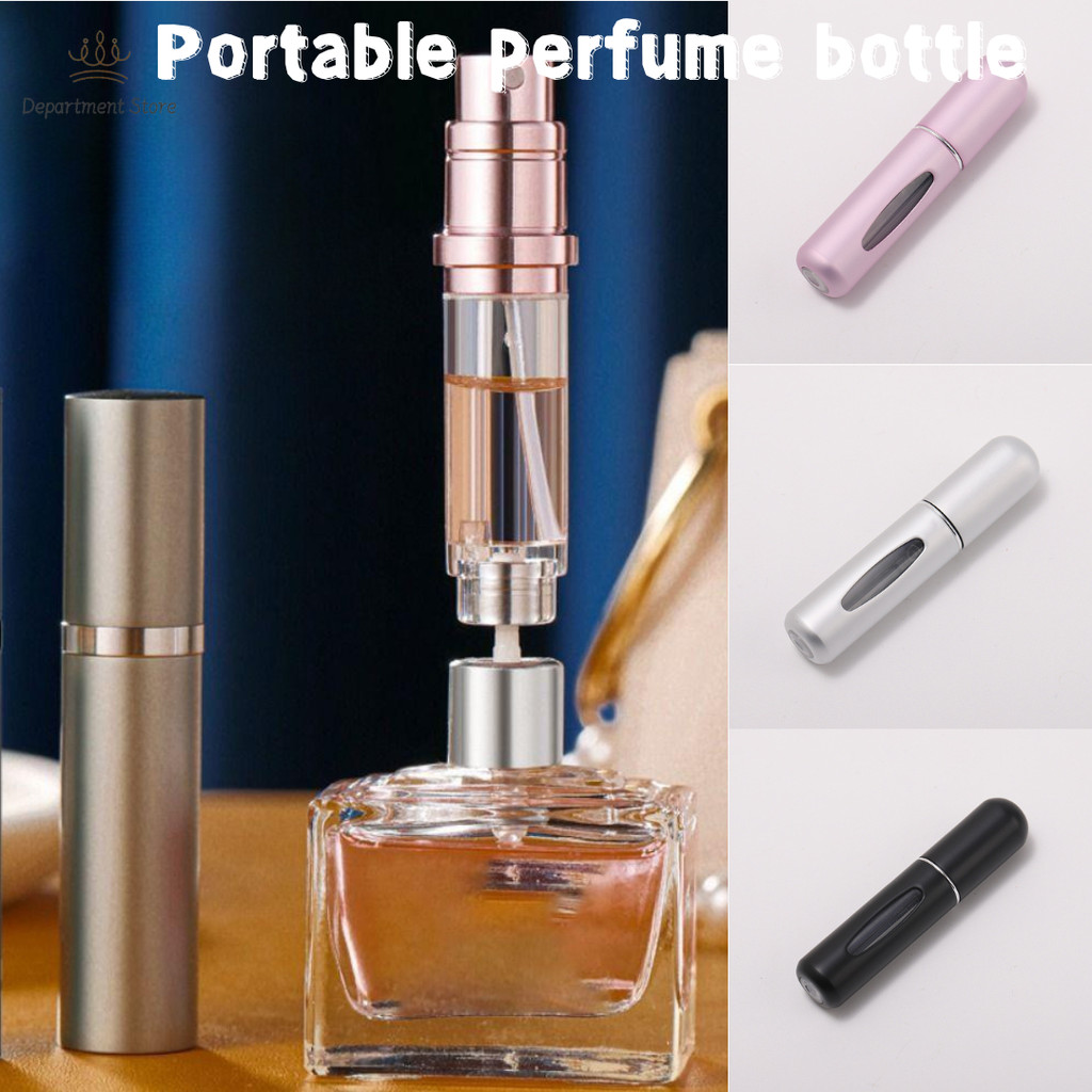 5ML Perfume Dispenser Bottle Sample Press Bottom Fill Portable Spray ...