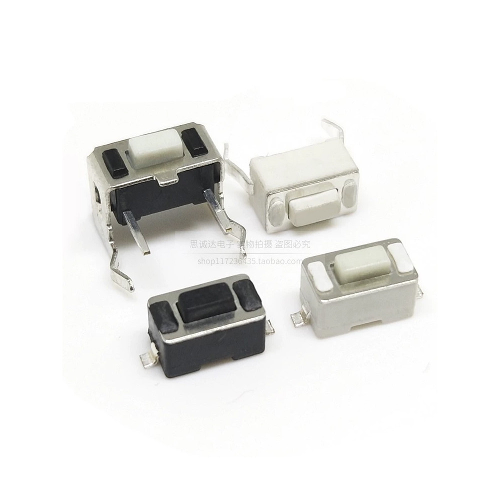 Tact Push Button Switch 3 * 6 * 4.3MM In-Line Vertical/Patch 2-Pin ...