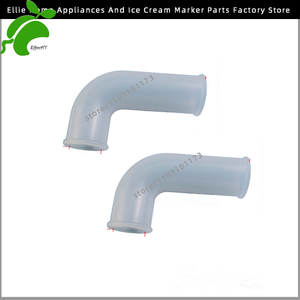 2 Pieces Crooked Silicone Conduit Pipe L Shape New Accessory For Soft ...