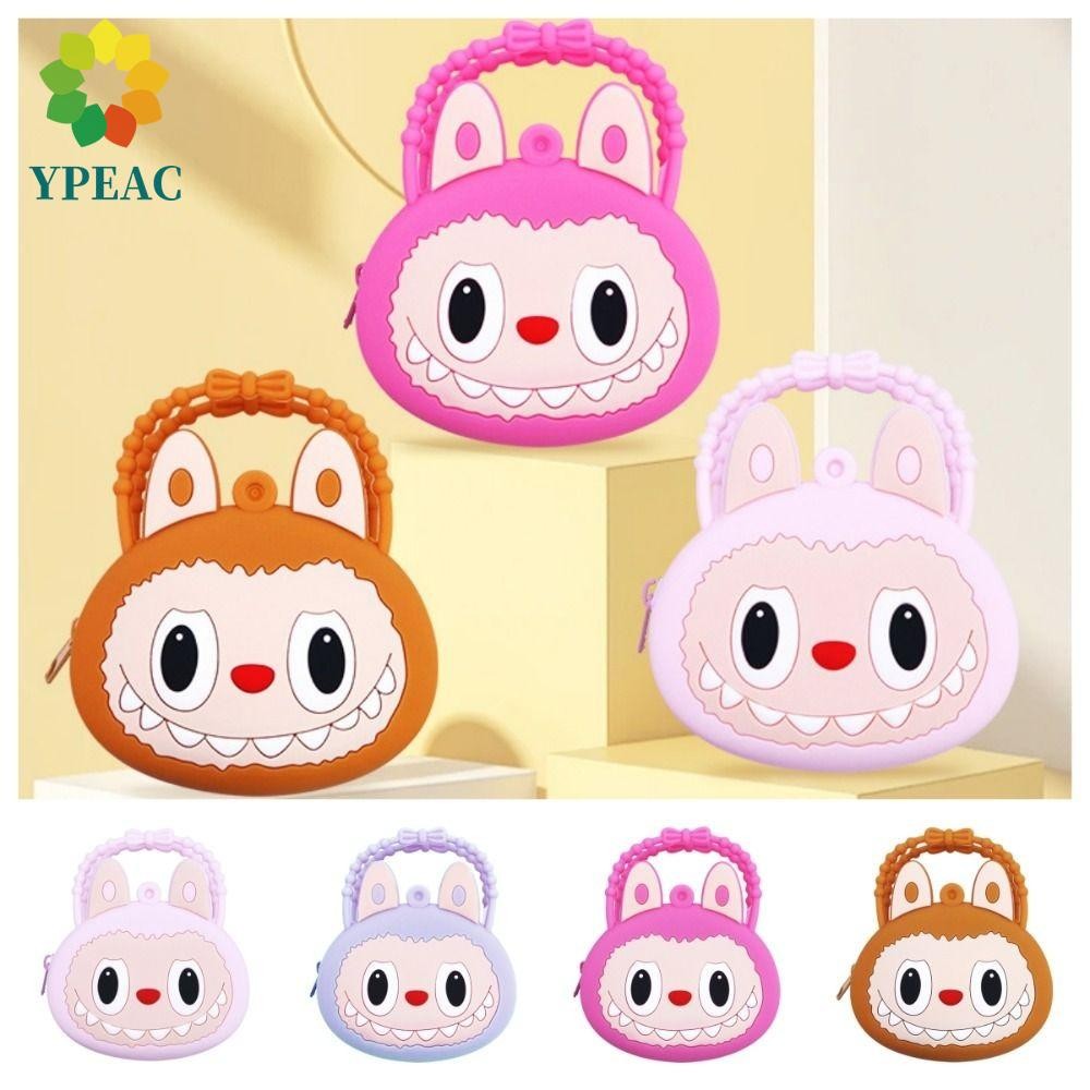 YPEAC Labubu Coin Purse, Silicone Waterproof Labubu Earphone Bag ...
