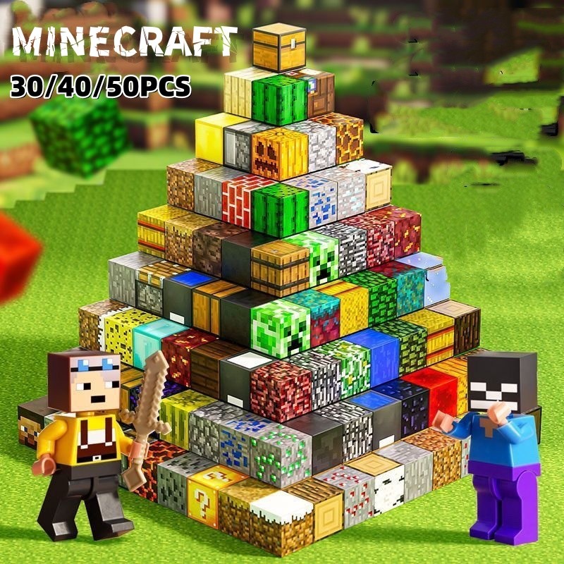 Minecraft Magnetic Blocks Building Blocks Set Toy For Kids Boys Puzzle ...
