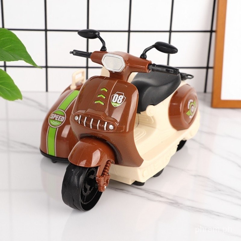 New Anime Retro Motorcycle Children's Creative Toy Inertia ...