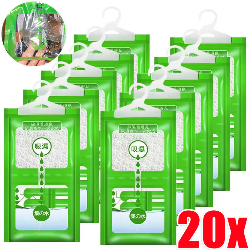 5/10/20/30Pcs Moisture Absorber Hanging Bag / Anti-mold Desiccant Bags ...