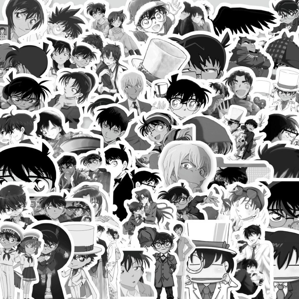Cutting Pack Stickers Detective Conan (Meitantei Conan) Stickers 100Pcs ...