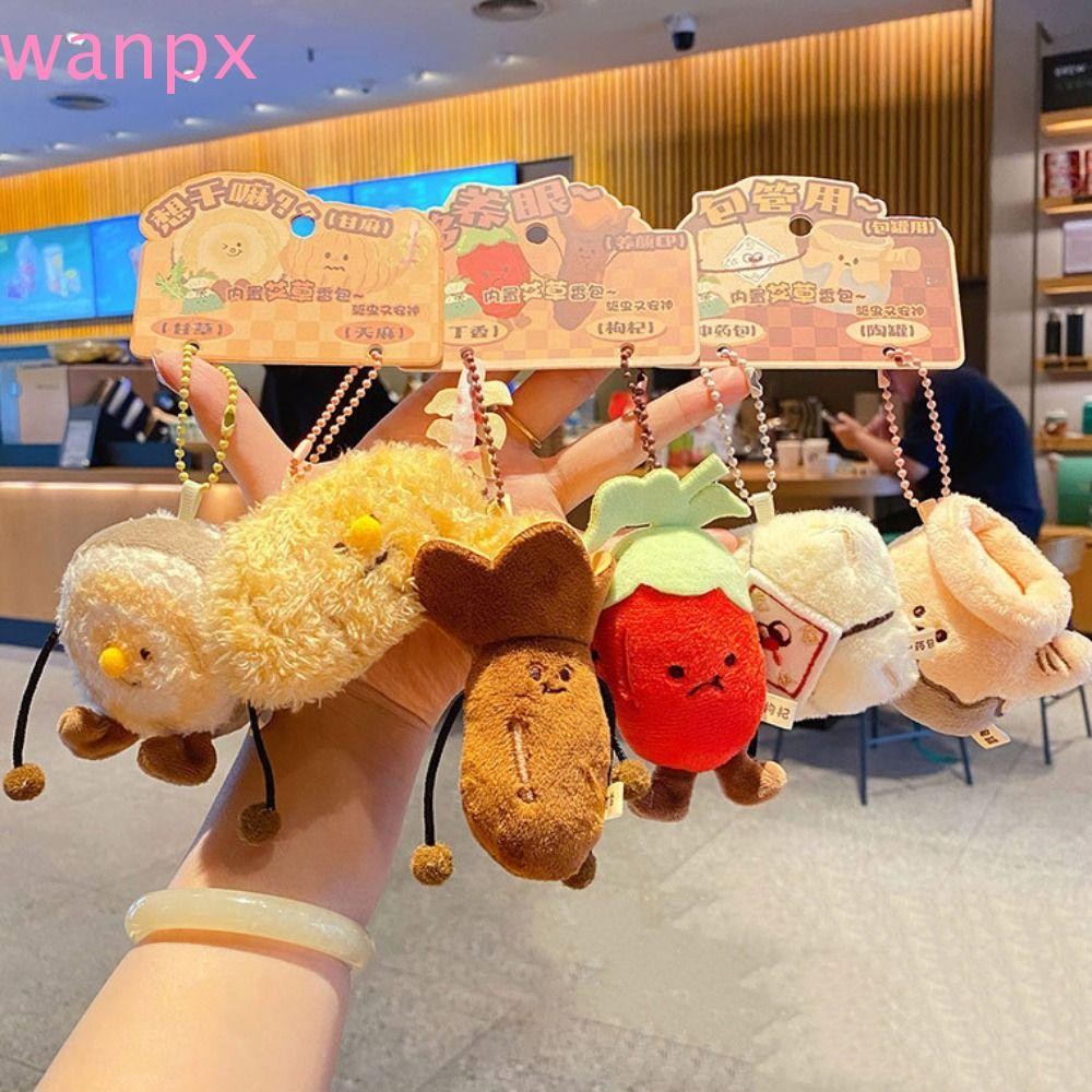 WANPX Expression Doll Keychains, PP Cotton Fluffy Mugwort Scented Plush ...