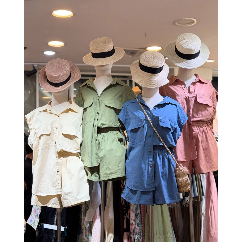 THAILAND BANGKOK BKK TERNO COORDS COORDINATES TOP AND SHORTS | Shopee ...