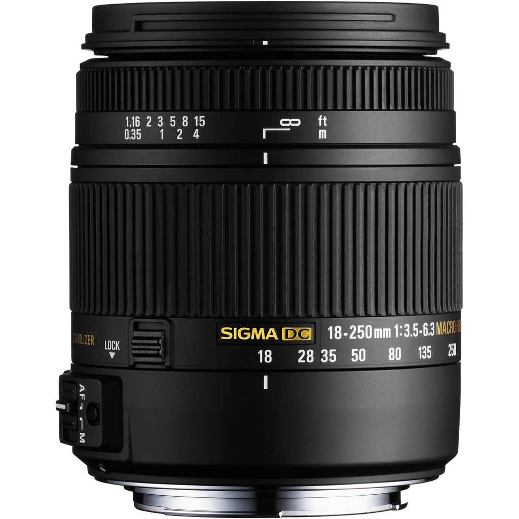 SIGMA High Magnification Zoom Lens 18-250mm F3.5-6.3 DC MACRO OS HSM ...