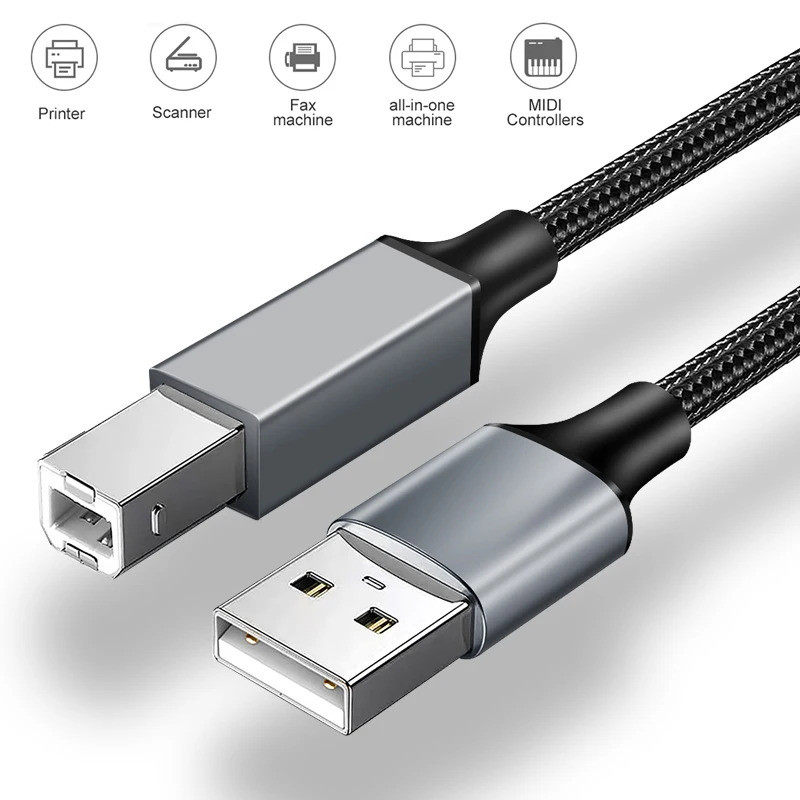 Usb Printer Cable Usb Type B Male to A Male Usb2.0 Cable For Canon ...