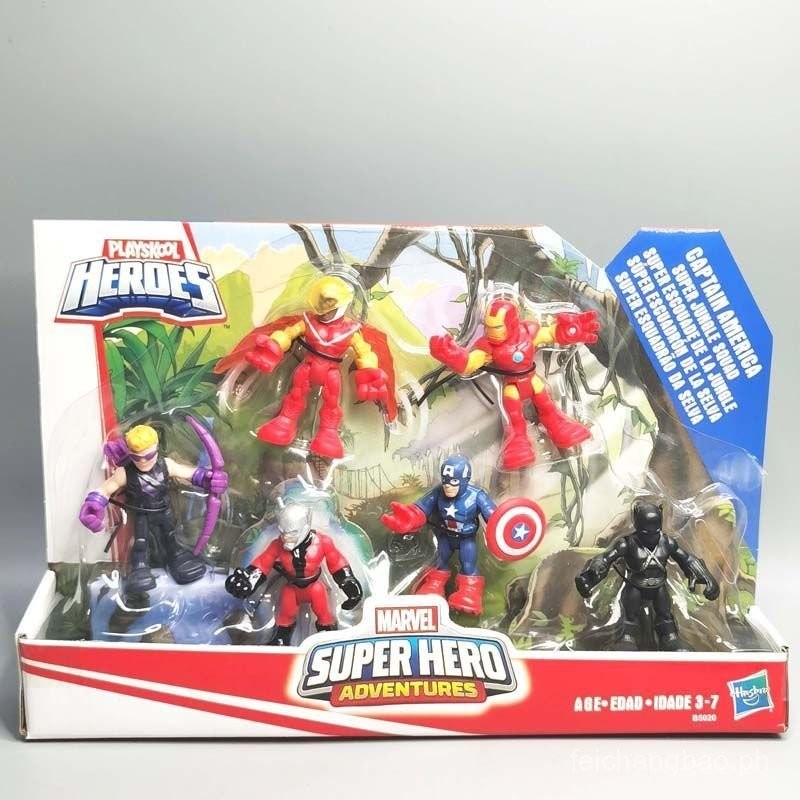 New Bulk Marvel Heroes Action Figures Model Toys Captain America Black ...