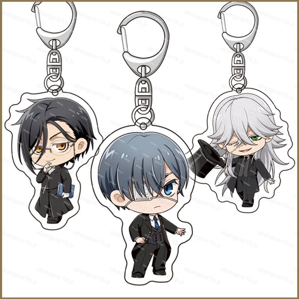 YB1 Black Butler Acrylic Keychain Backpack Pendant Sebastian Michaelis ...