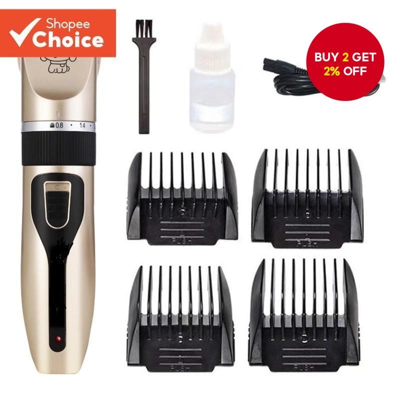 GroomPro 8-in-1 Pet Grooming Kit – Rechargeable Gold Trimmer & Clippers Set for Dogs and Cats ...