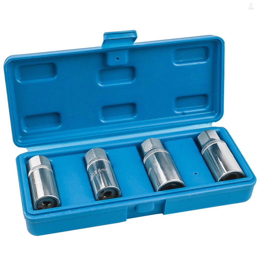 4 Pieces Stud Extractor Set Broken Stud Removal Socket Metric Stud ...
