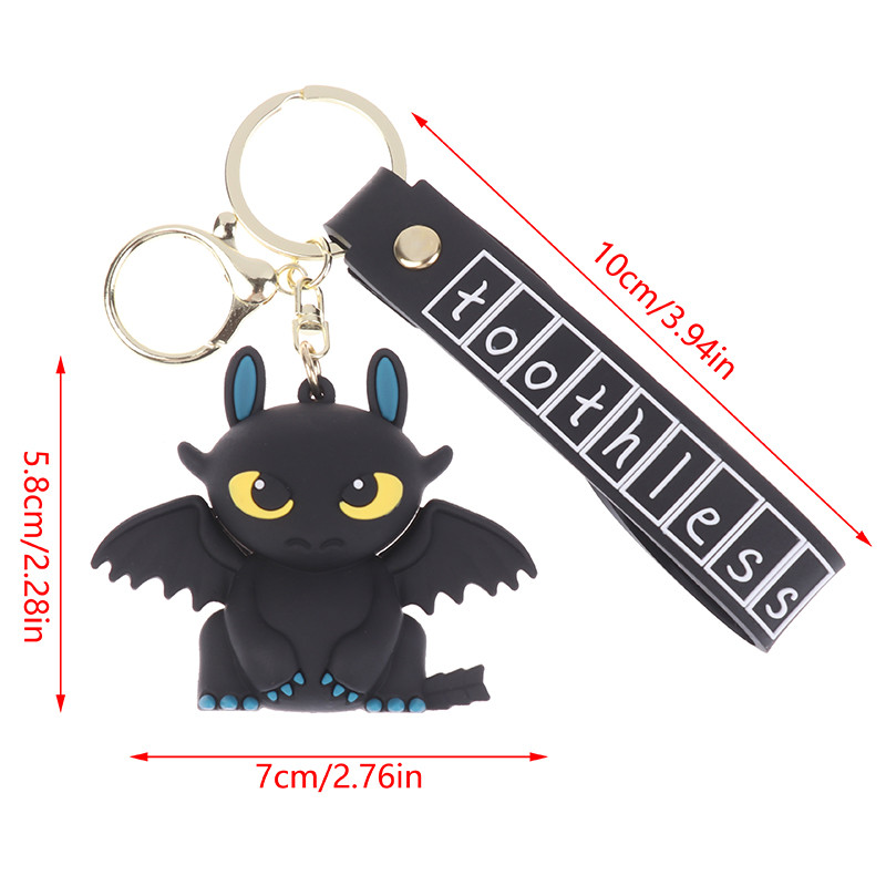 [Cey] Cartoon Animation How To Train Your Dragon Doll Keychain Light ...