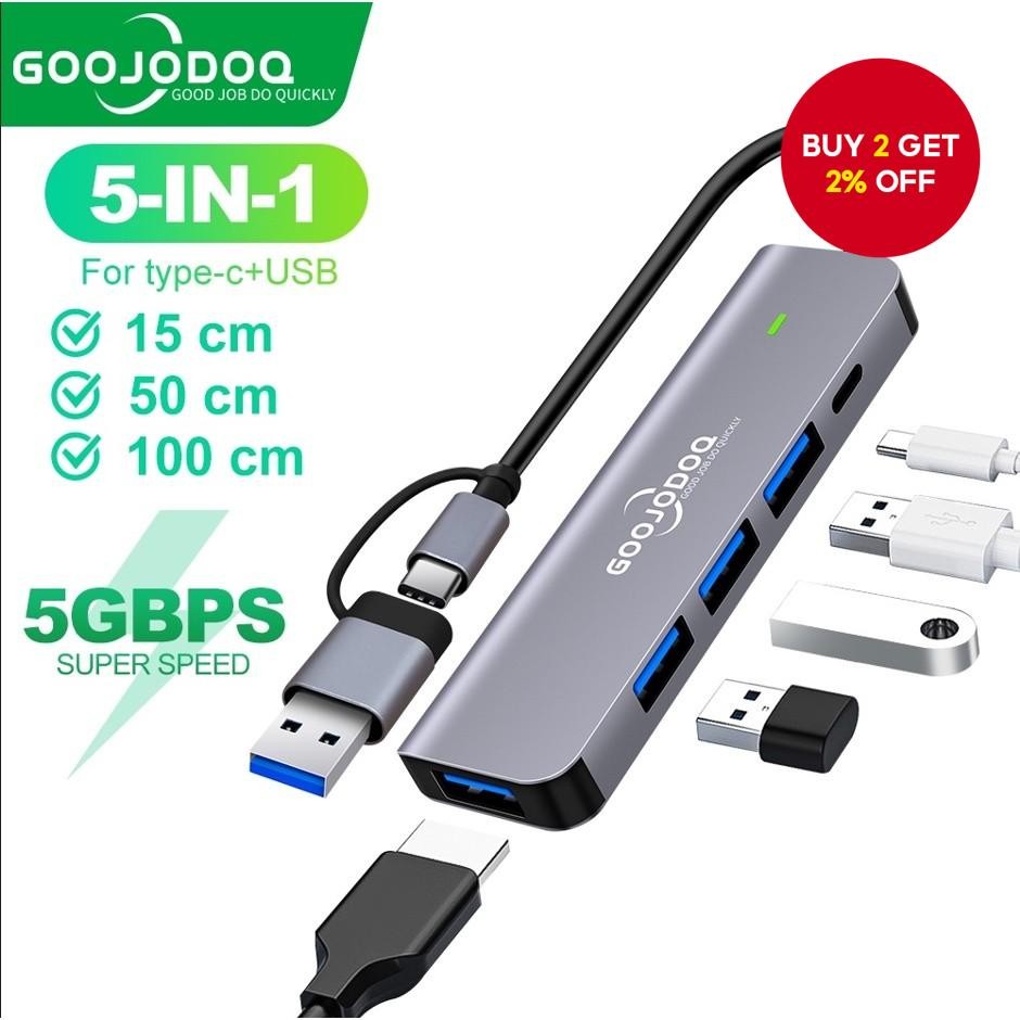 Goojodoq USB3.0 HUB Multiple USB Splitter 5ports Hight Speed OTG ...