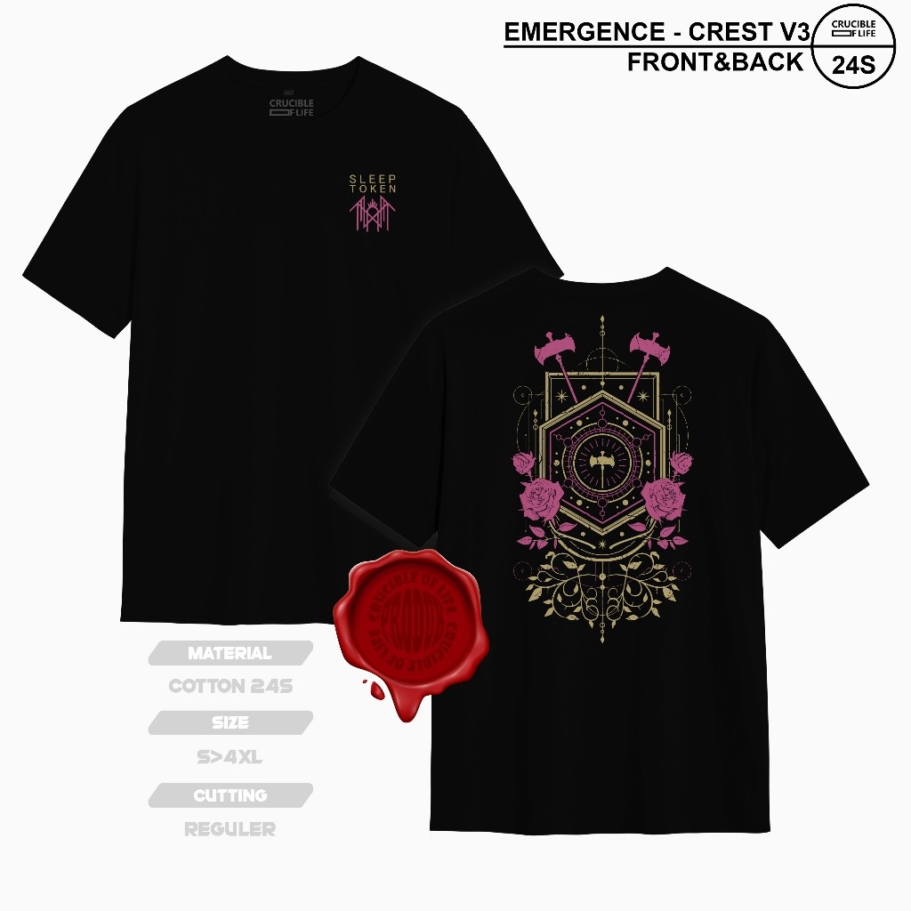 NEAT SLEEP TOKEN KAOS DISTRO HEAVY METAL BAND EVEN IN ARCADIA CREST ...