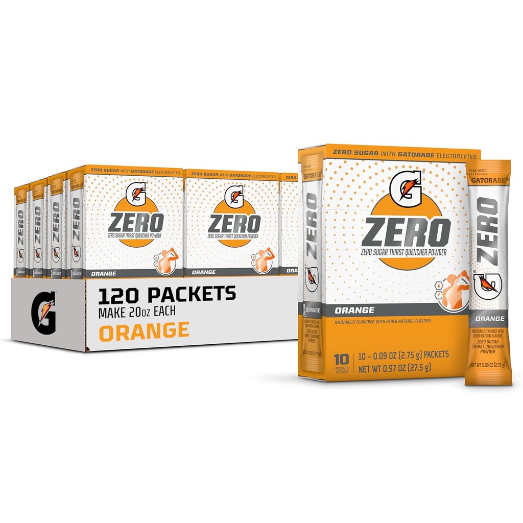 Gatorade Gatorade G Zero Powder,Orange,.Gram Packaging(10Granule),1Bag ...