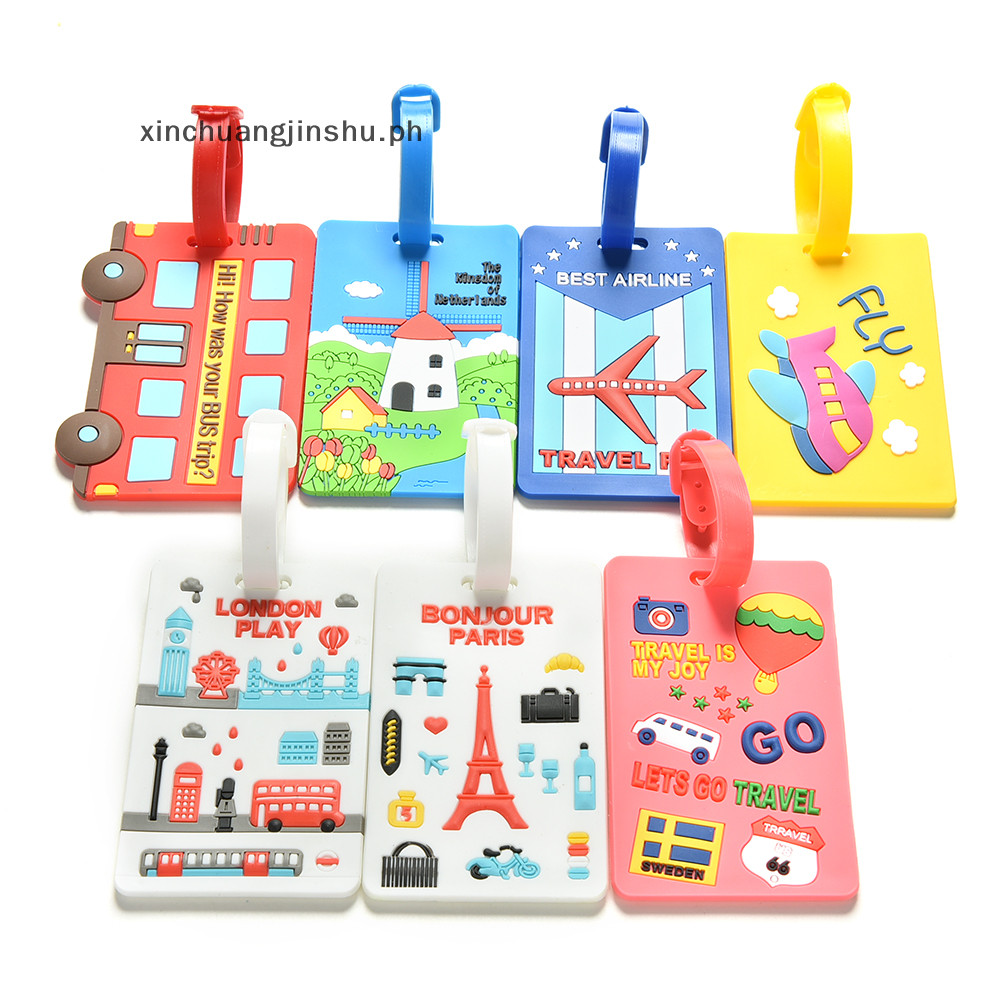 XIN Luggage Tags Labels Strap Name Address ID Suitcase Bag Baggage Travel Label Tag PH | Shopee ...