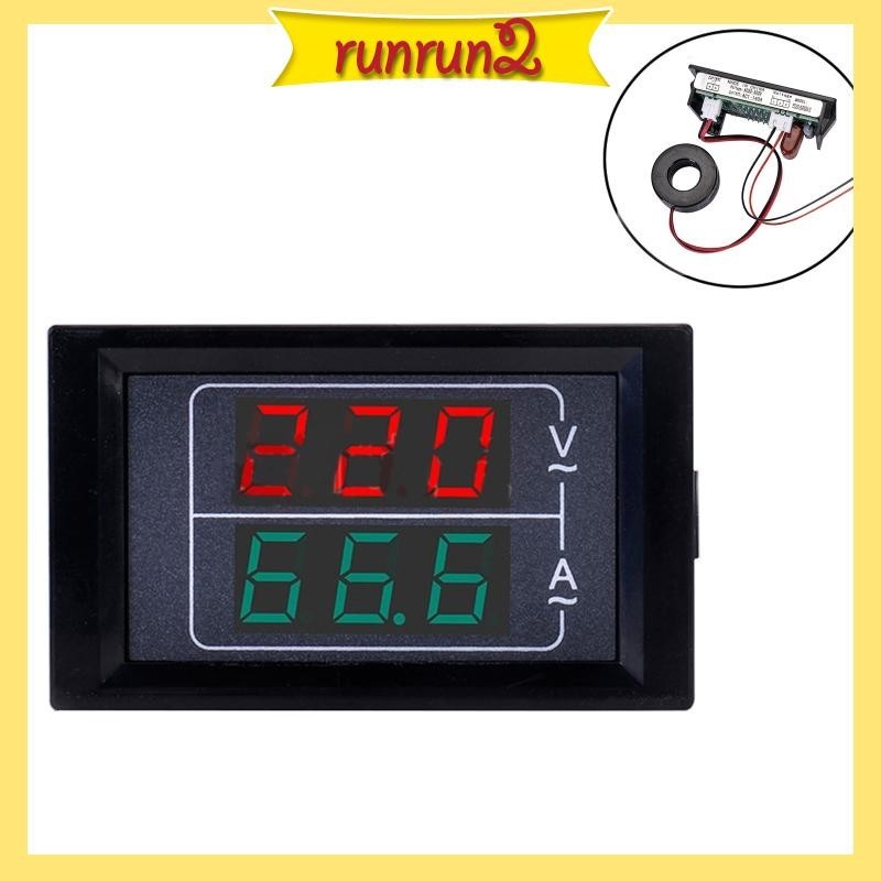 RUN New Hot LED Voltmeter Ammeter Red and Green Digital Multimeter ...