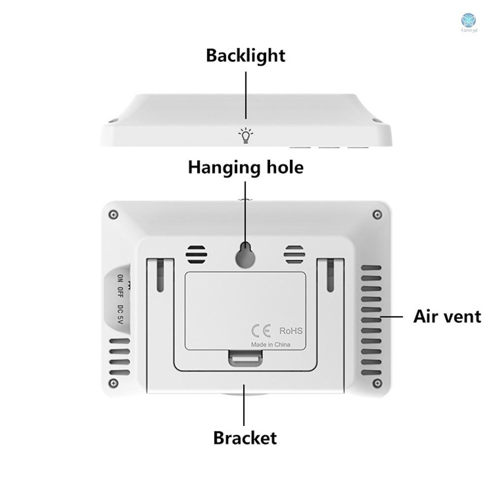 Indoor Outdoor Thermometer Hygrometer 433mhz Wireless Meteorological