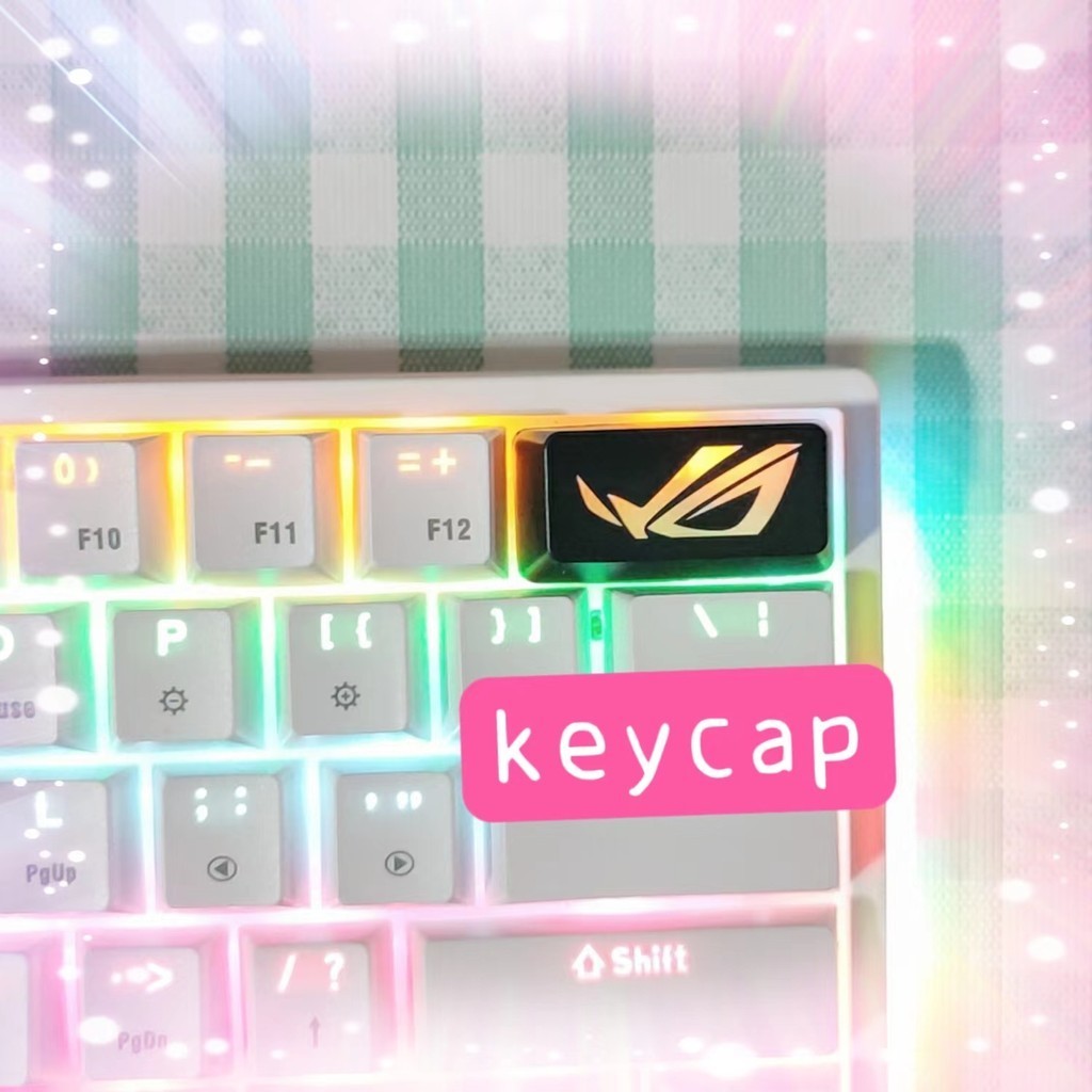 Keycap Retract Key ROG Translucent Mechanical Keyboard Keycap 2.0 U ...