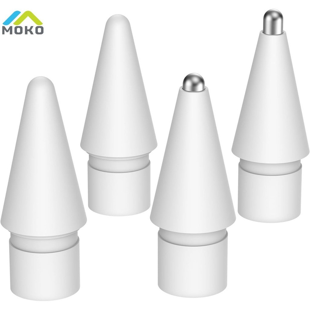 MoKo Replacement Tips for Apple Pencil, No Wear Out Fine Point Apple ...