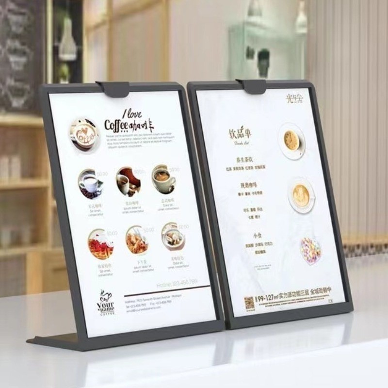 Acrylic table card drop-resistant table sign transparent display card ...