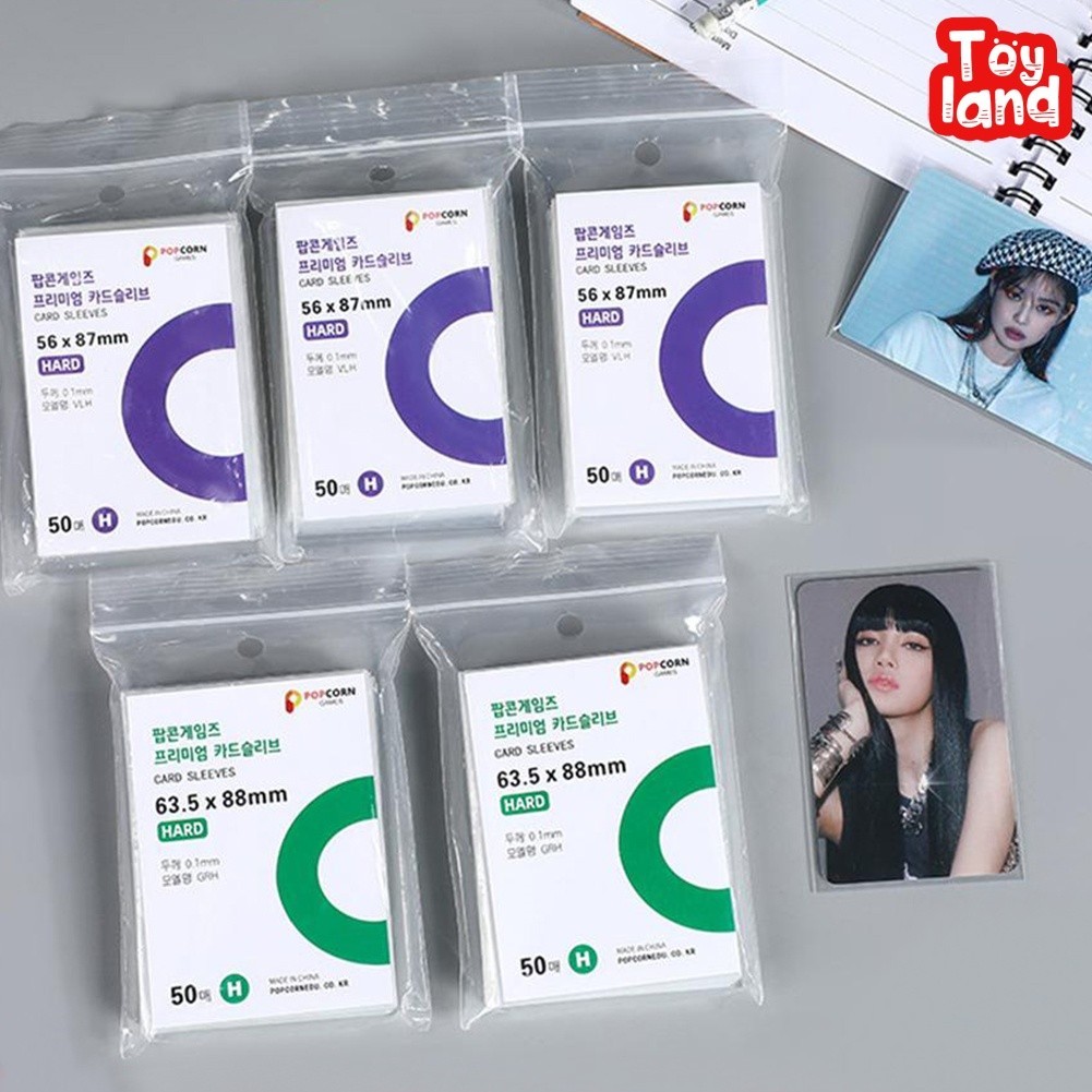 50pcs Blueberry Sleeves Kpop Photocard Protector Sleeve Hard Card ...