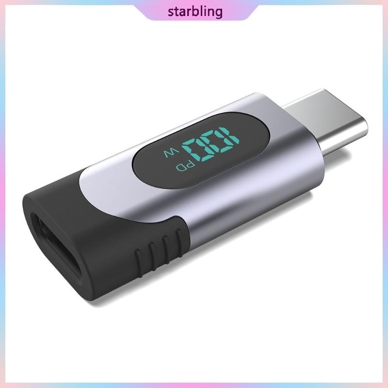Star LED Display USB C Extenders Adapter 100W Fast Charging 480Mbps ...