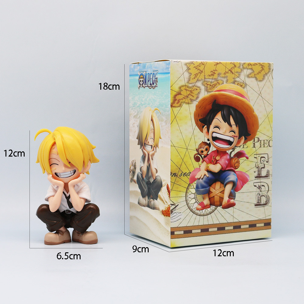 One Piece Sitting Posture Q Version Laugh Series Luffy Suolong Shanzhi ...