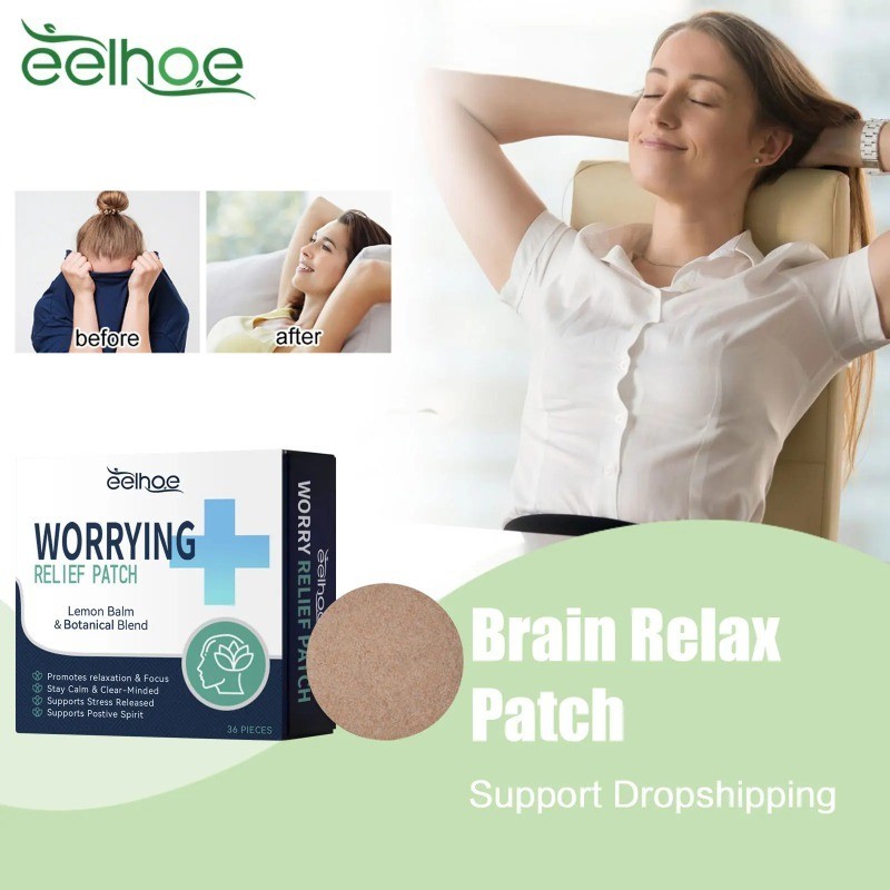 Brain Relax Patch Stress Anxious Relief Anti Headache Dizziness ...