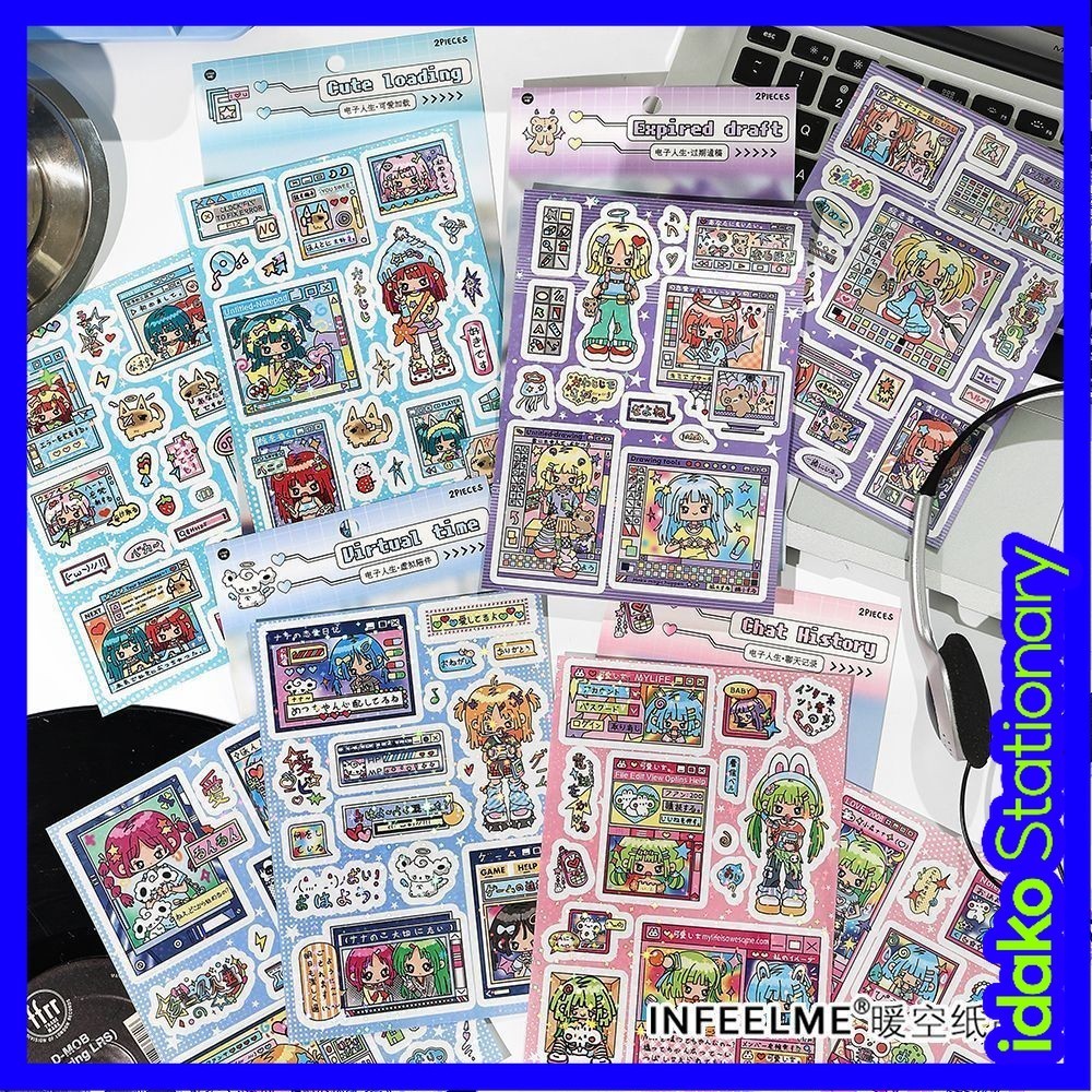 Idako [Electronic Life Series] 2PCS Synthetic Paper Self-Adhesive Flash ...