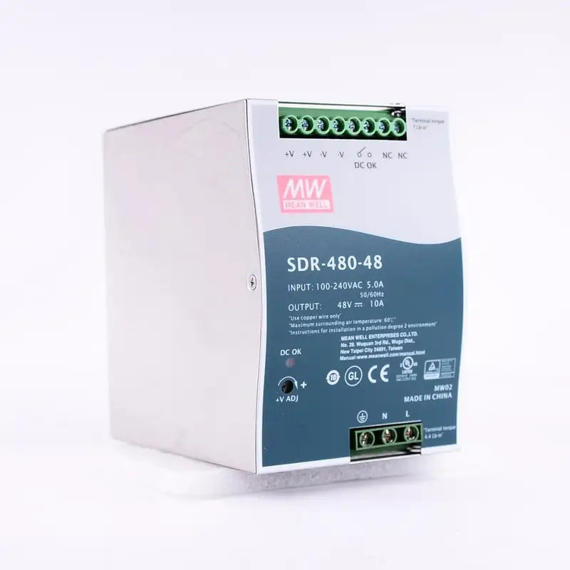 Original Mean Well SDR-480-48 meanwell DC 48V 10A 480W Single Output ...