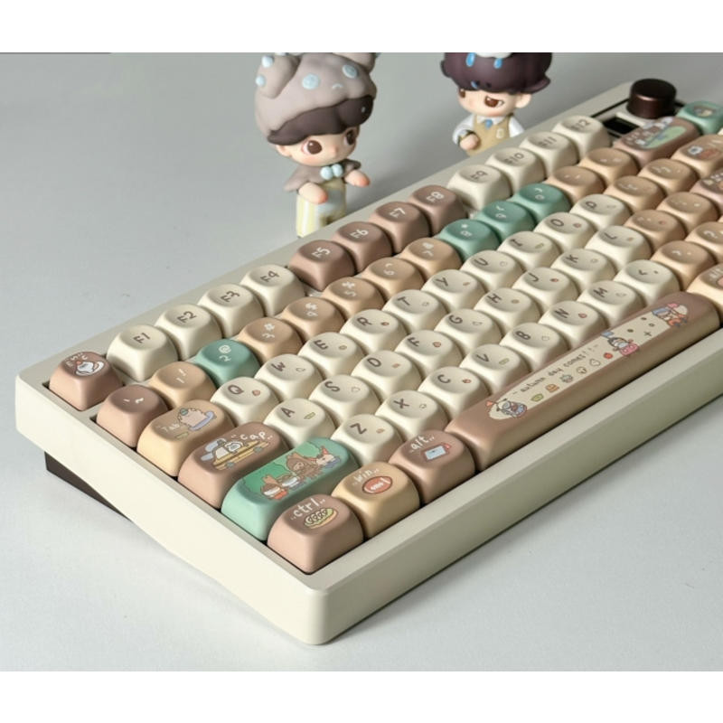 Choco Bean PBT Dye-Sub MOA Custom Keycap Set for Mechanical Keyboard ...