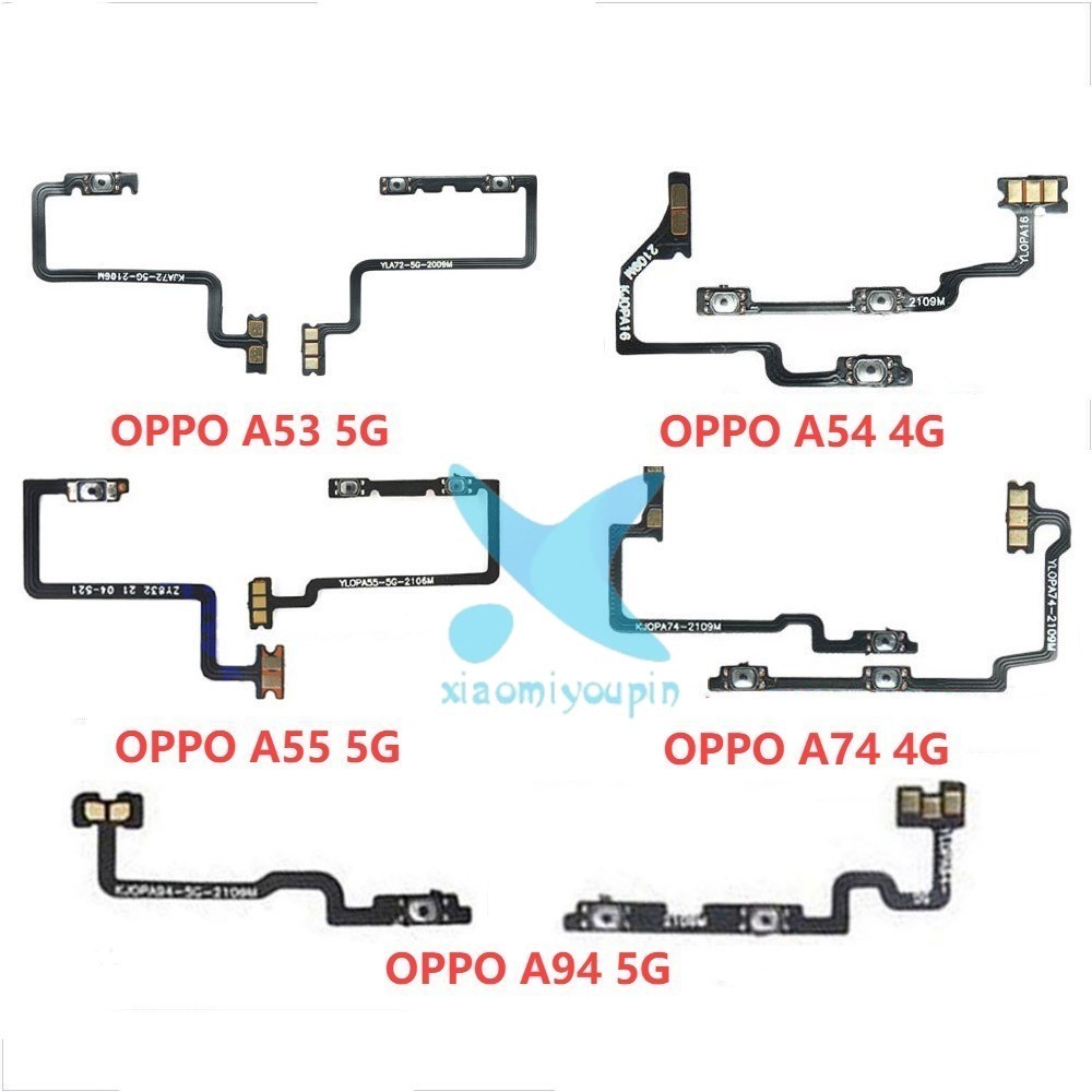 Power Volume Button Flex Cable For OPPO A53 A54 A55 A74 A94 4G 5G ...