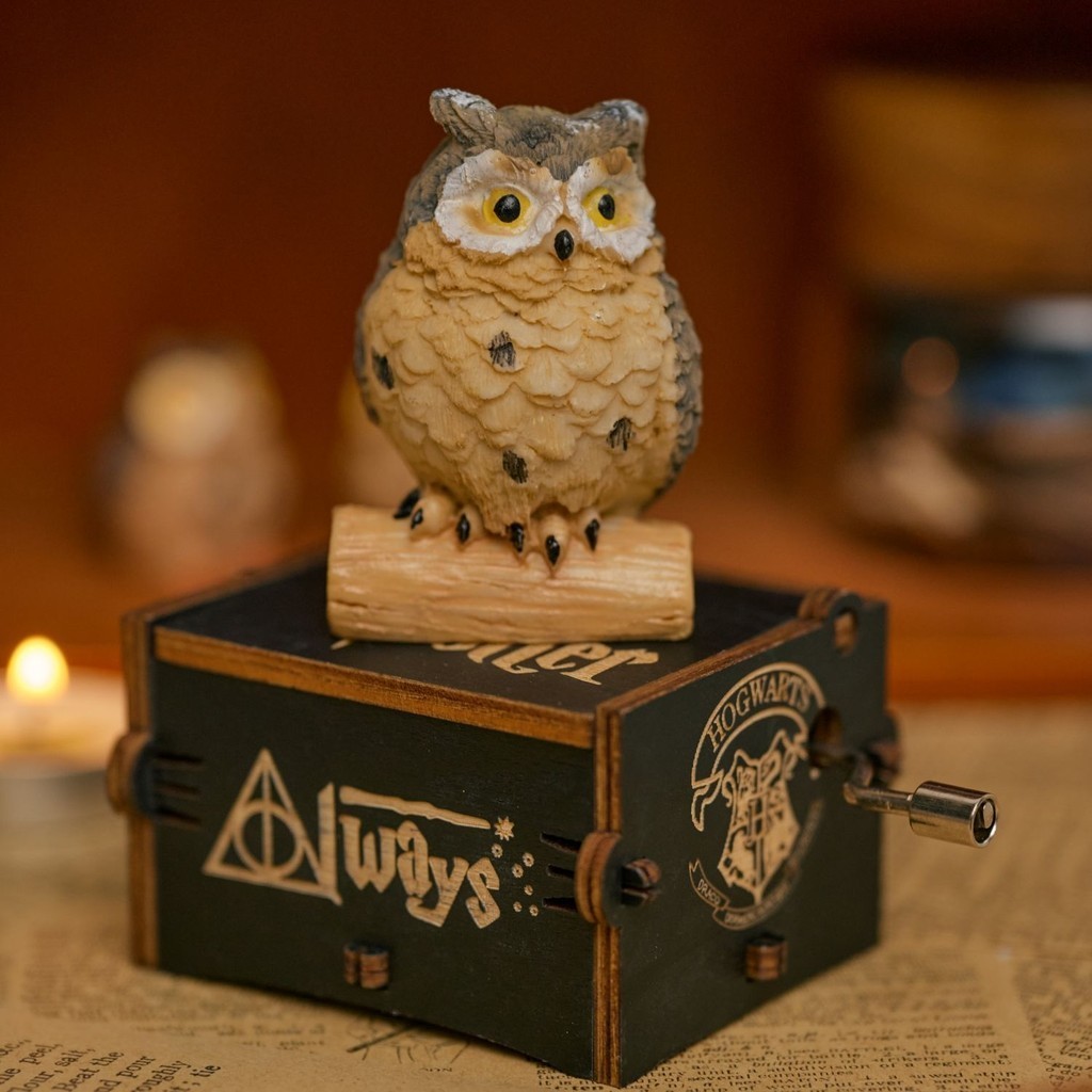 Harry Potter Music Box Creative Owl Music Box Decoration Birthday Gift ...