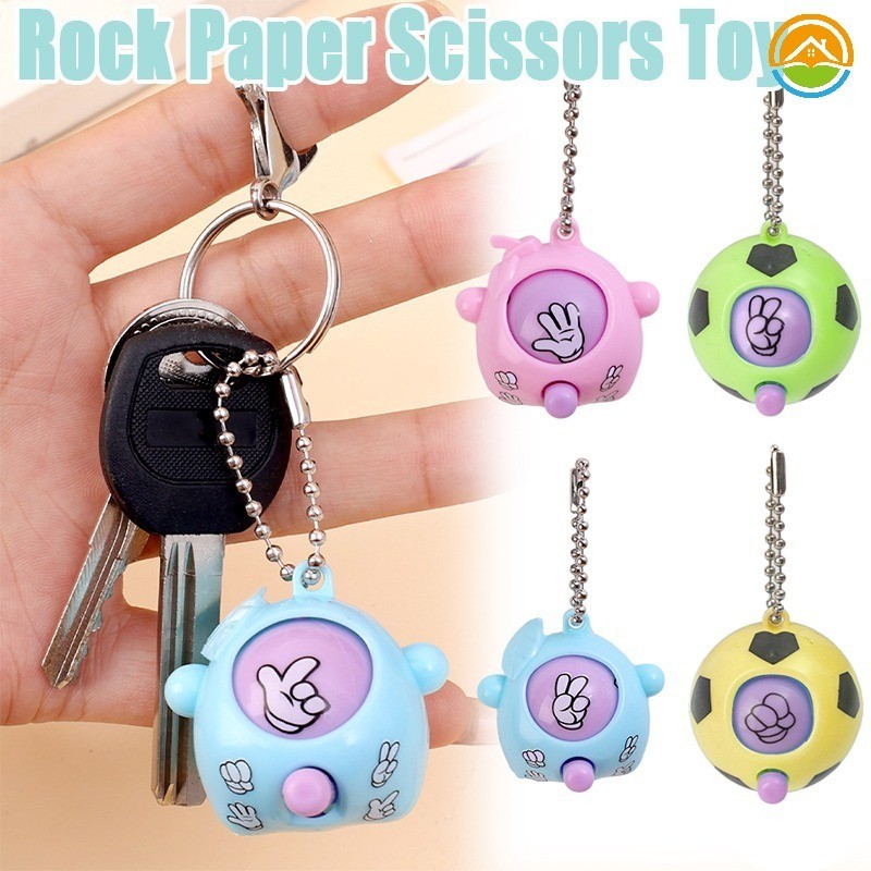 Mini Pop Keychains Toddler Sensory Fidget Toys Rock-paper-scissors Game ...