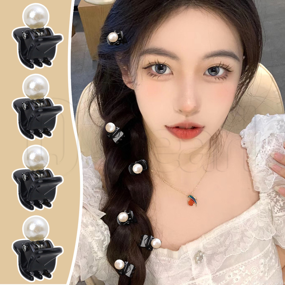 Pearl Simple Mini Grab Hair Clip - Girls Transparent Hairpin - Y2K ...