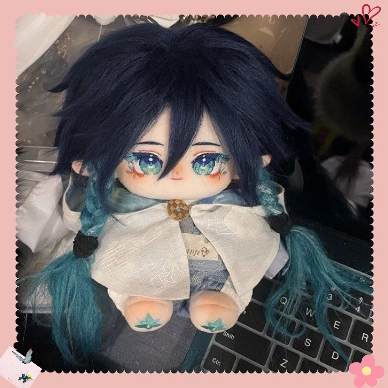 20CM Genshin Impact Venti Attribute Cute Plush Game Costume Cotton Doll ...