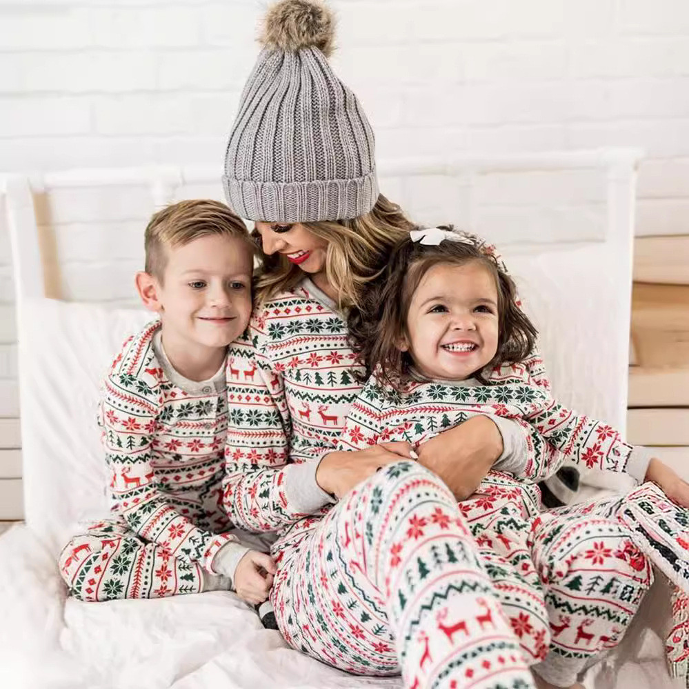 2024 Family Matching Clothes Christmas Pyjamas Set Mother Father ...