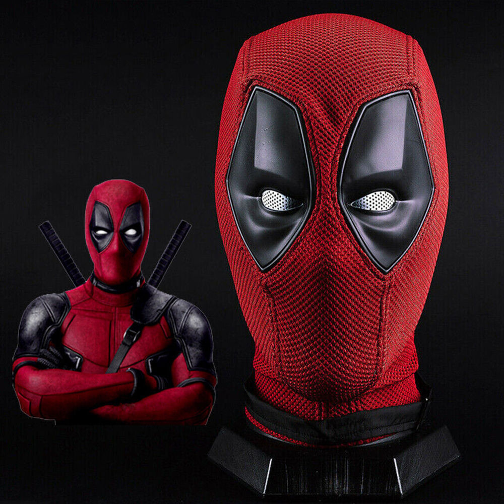 Deadpool Full Face Mask Cos Perspective Superhero Breathable Knit Mask ...